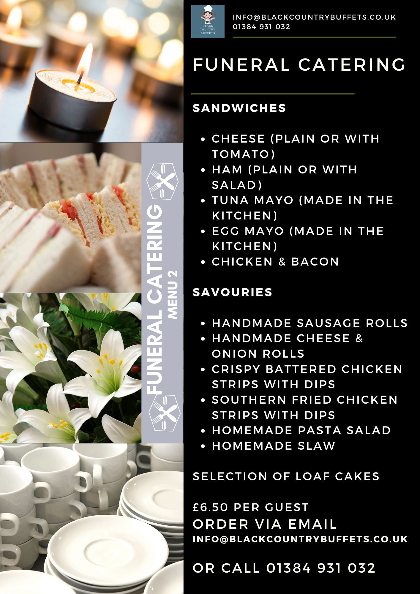 Funeral Catering | Buffets Birmingham & Wolverhampton